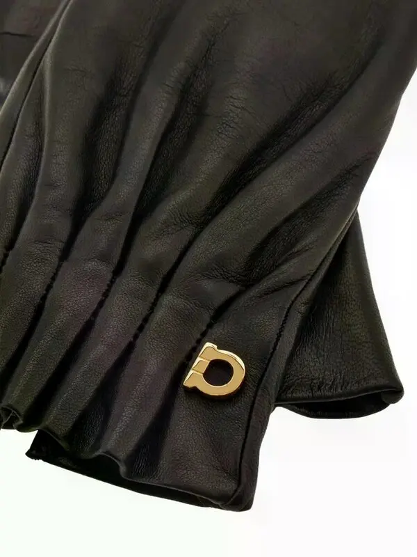FERRAGAMO Nappa Leather Gloves - Black