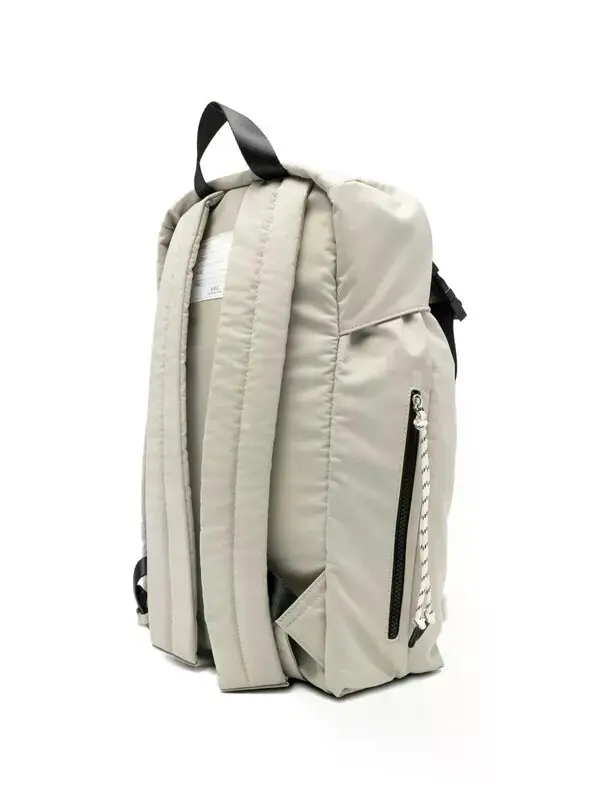 A.p.c. Buckled Backpack - Neutrals