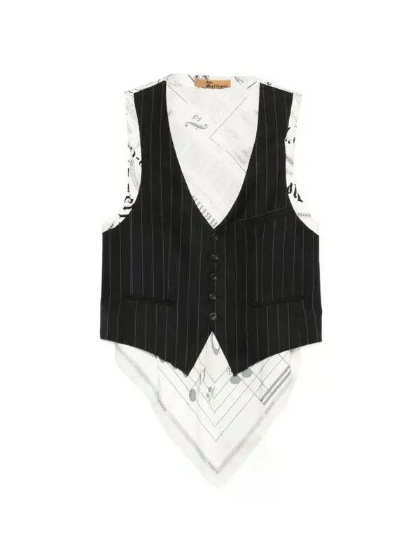 John Galliano Pinstripe Vest