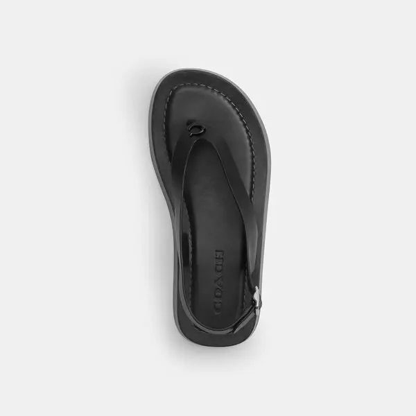 COACH Sculpted C Platform Thong Sandal