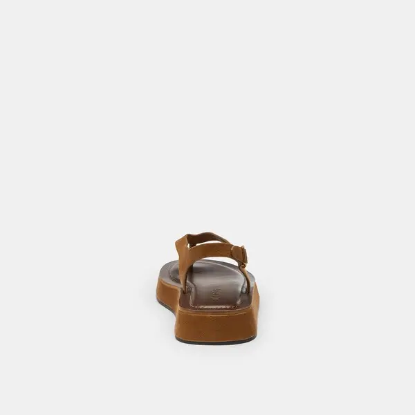 COACH Sculpted C Platform Thong Sandal - Coconut