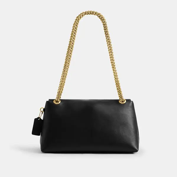 COACH Chelsea Shoulder Bag 30 With Chain - Brass/black