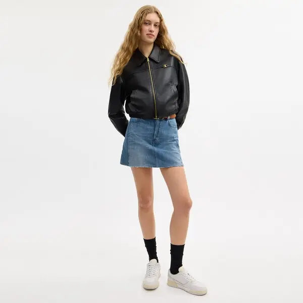 COACH Repurposed Denim Mini Skirt