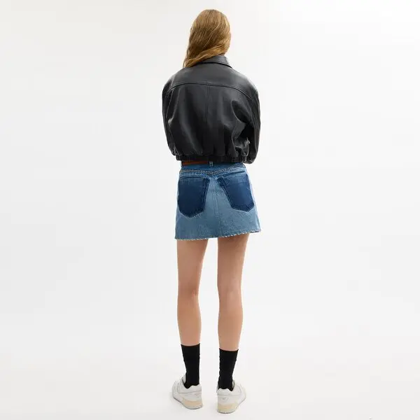 COACH Repurposed Denim Mini Skirt