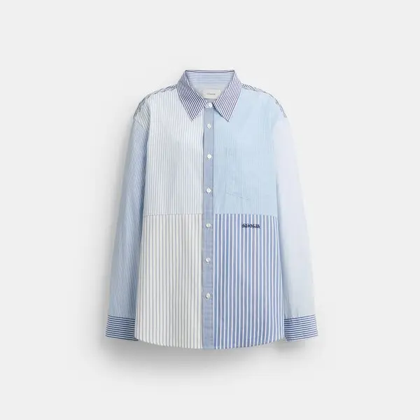 COACH Repurposed Cotton Patchwork Oxford Shirt