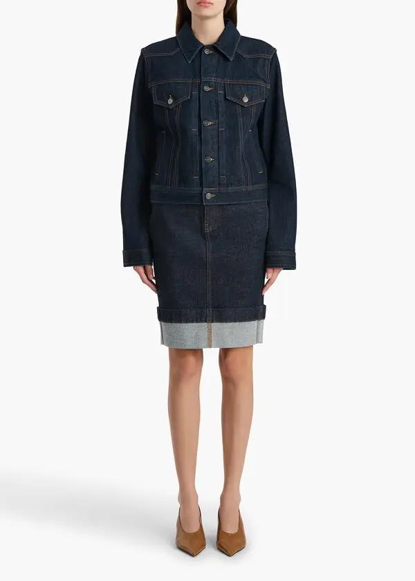 Khaite Augustine Denim Trucker Jacket