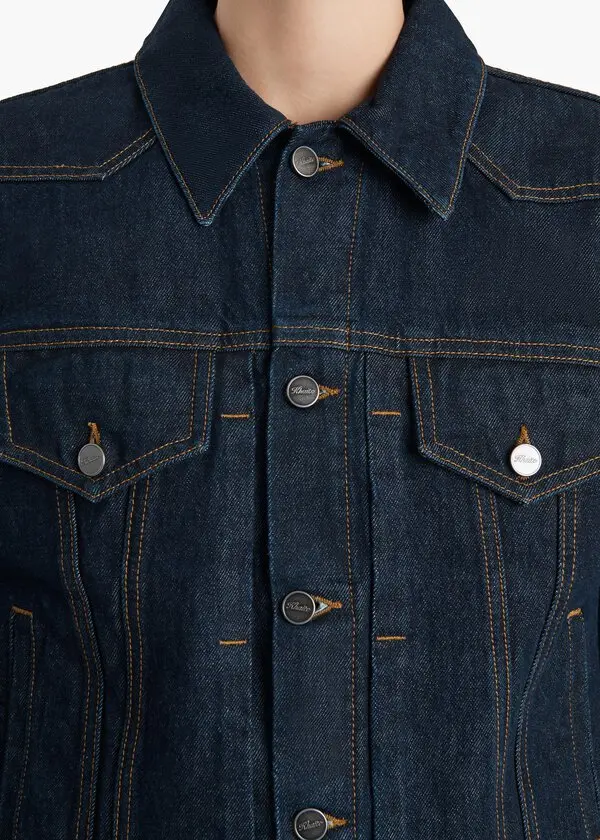 Khaite Augustine Denim Trucker Jacket