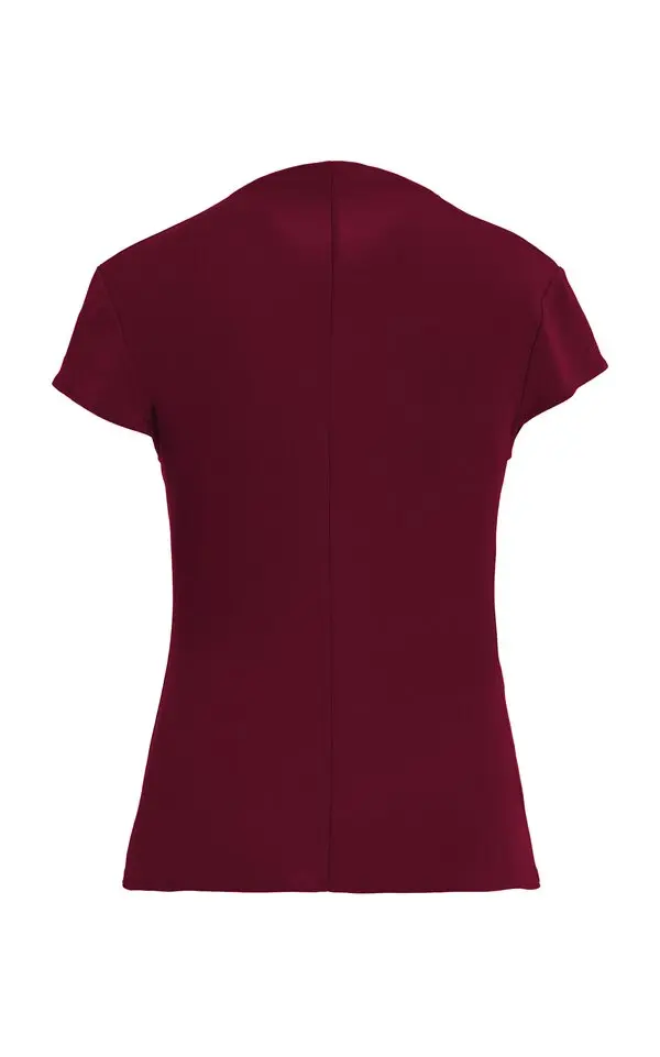 Françoise Nora Turtleneck Top - Burgundy