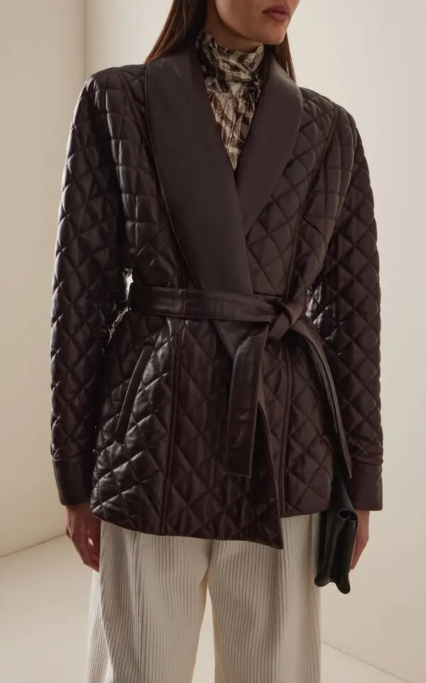 Françoise Quilted Leather Jacket