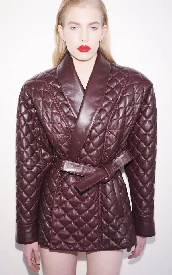 Françoise Quilted Leather Jacket