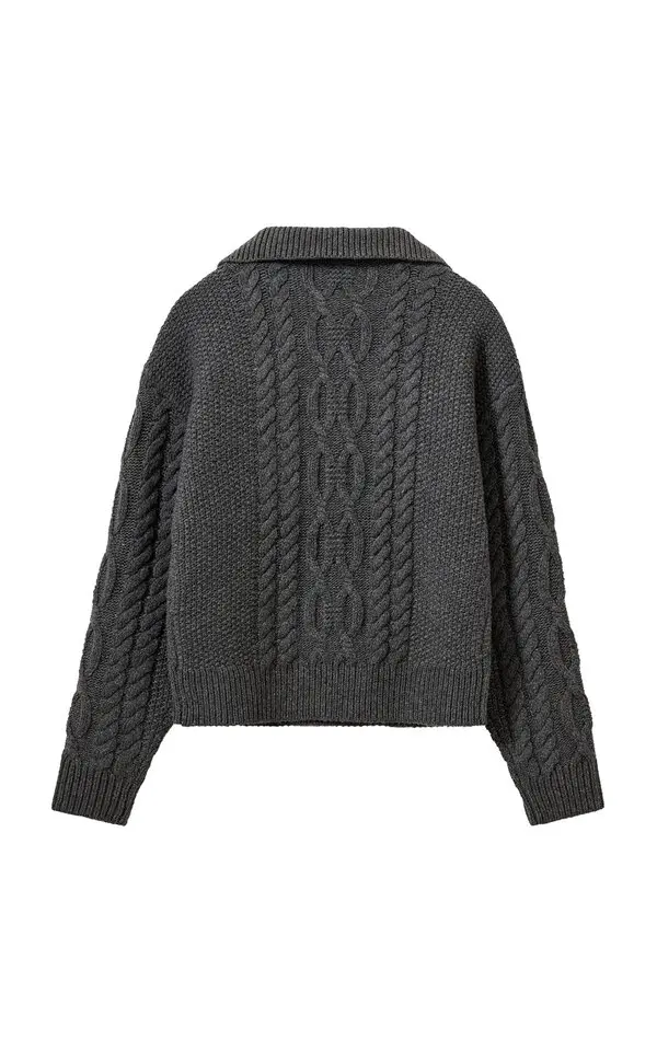 THE GARMENT Como Cable Knit Wool-cashmere Pullover