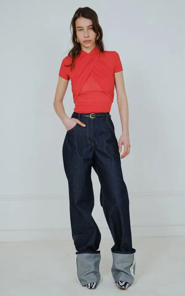 Françoise Hendrix Cotton Denim Pants