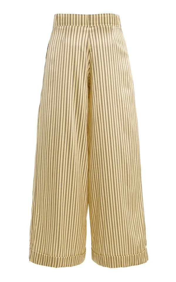 Françoise Mila Silk Stripe Pants