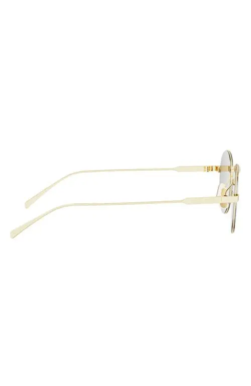 Celine 49mm Small Round Sunglasses - Gold/gradient Brown