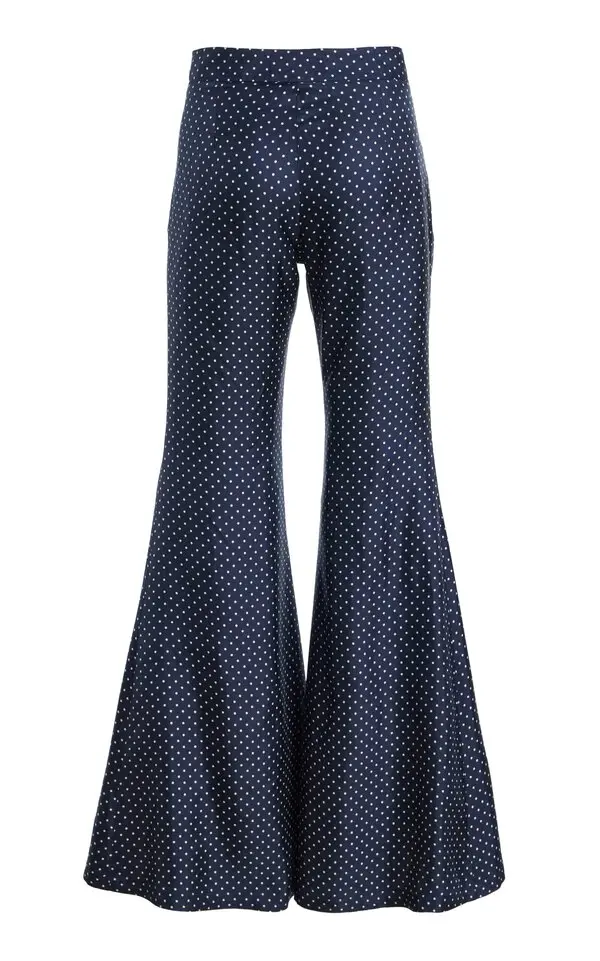 Françoise Zaoua Polka-dot Flared Pants