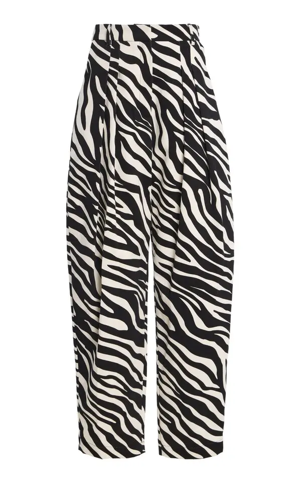 Françoise Vanessa Zebra Cotton Pants