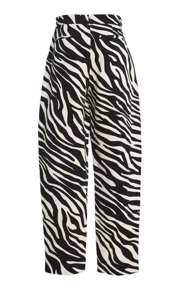 Françoise Vanessa Zebra Cotton Pants