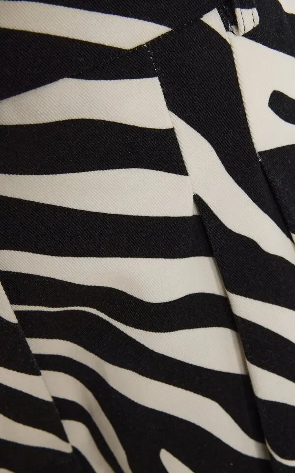 Françoise Vanessa Zebra Cotton Pants