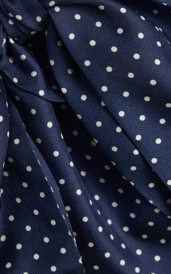 Françoise Blake Silk Polka-dot Shirt
