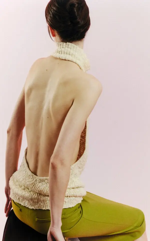 ALFIE Najwa Slub Cotton Top - Neutral