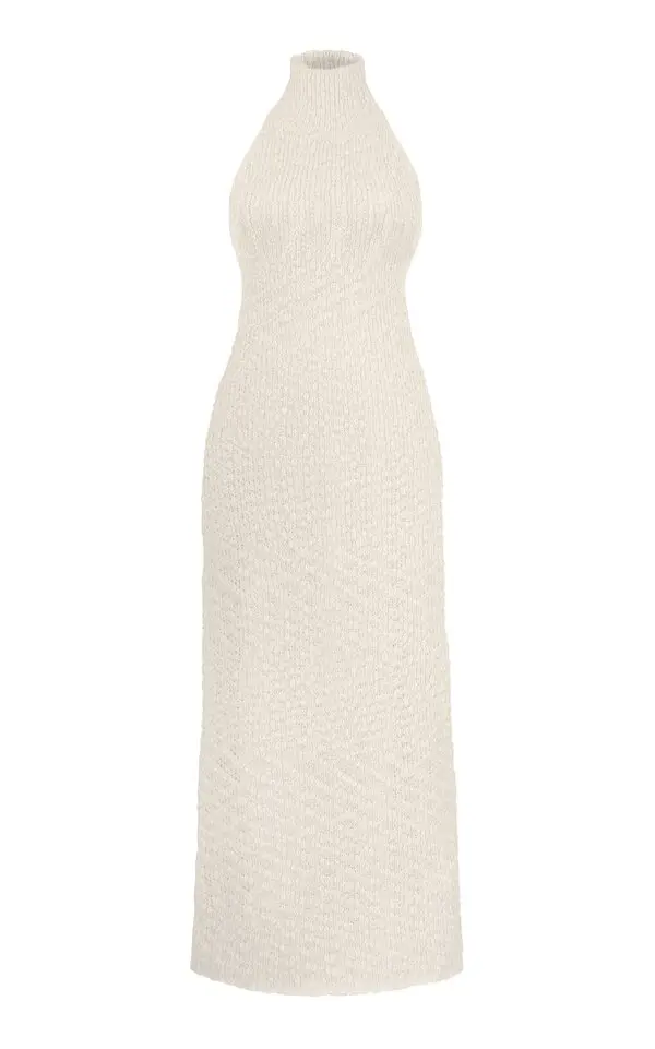 ALFIE Najwa Slub Cotton Dress - Neutral