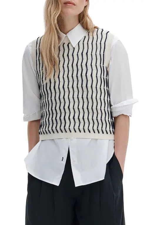 Rag & Bone Leslie Stripe Knit Vest
