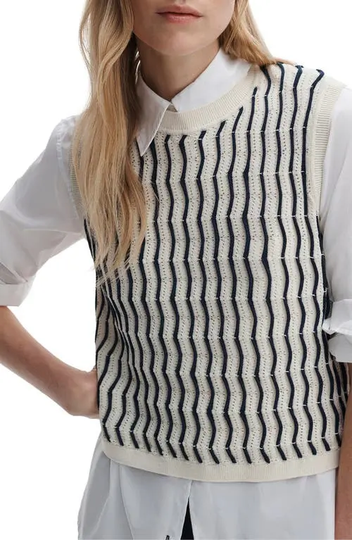 Rag & Bone Leslie Stripe Knit Vest