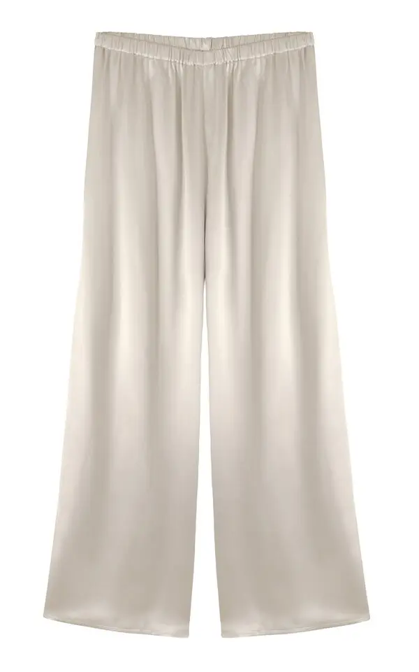 ALFIE Sateen Pajama Pants - Silver