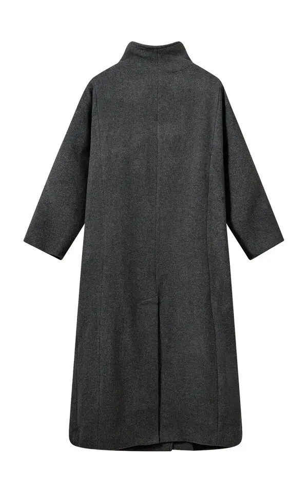 THE GARMENT Clooney High-neck Wool-blend Coat - Grey