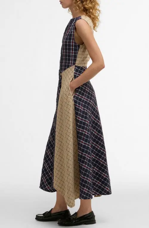 Barbour Dalbury Mix Tartan Midi Dress - Multi Check