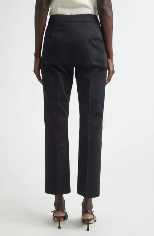 Max Mara Okra Crop Straight-leg Pants - Black