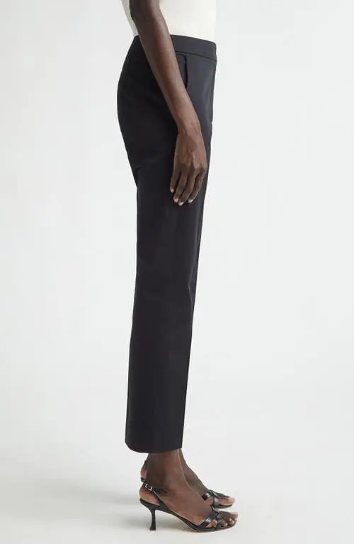 Max Mara Okra Crop Straight-leg Pants - Black