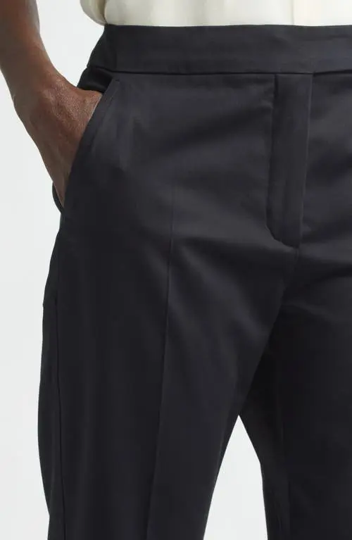 Max Mara Okra Crop Straight-leg Pants - Black