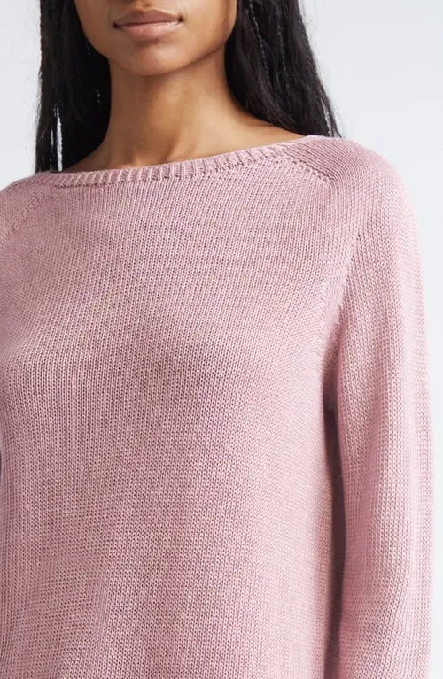 Max Mara Giolino Linen Sweater - Antique Rose