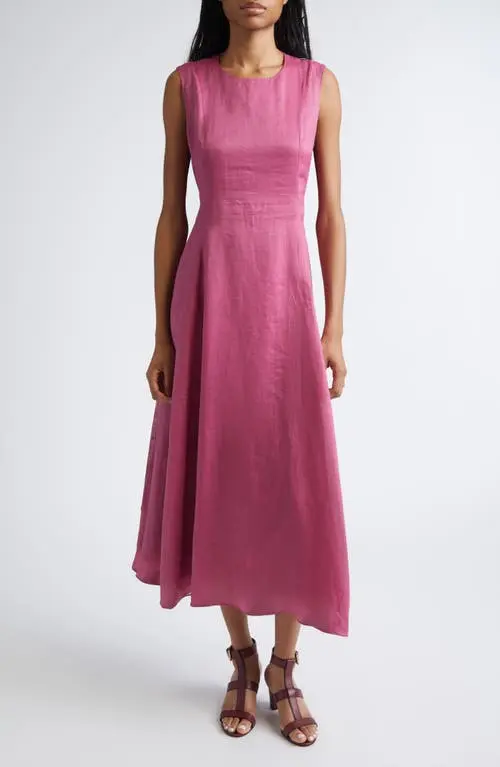 Max Mara Aquile Canvas Midi Dress