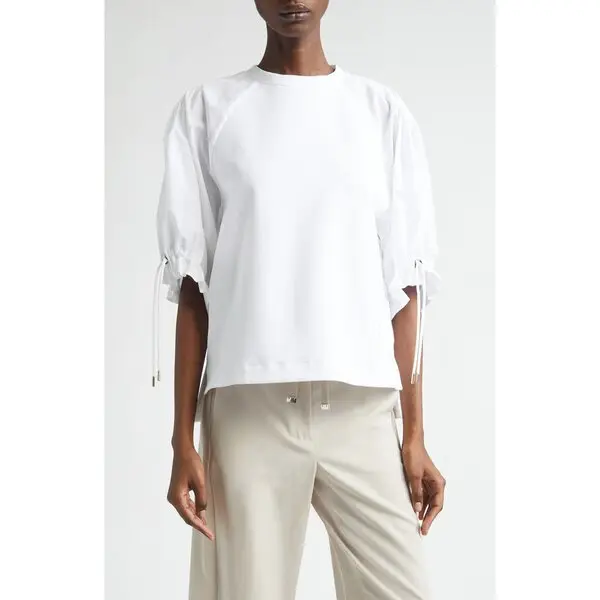 Max Mara Poplin And Jersey Top