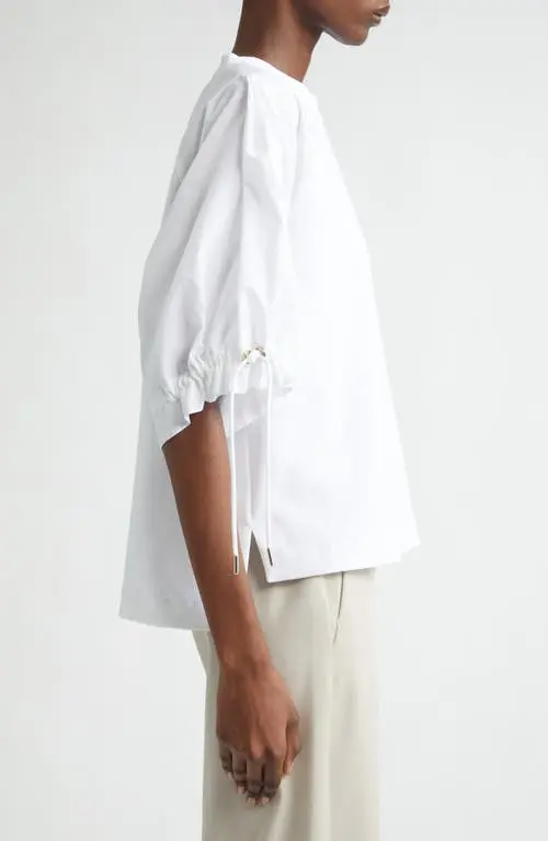 Max Mara Poplin And Jersey Top
