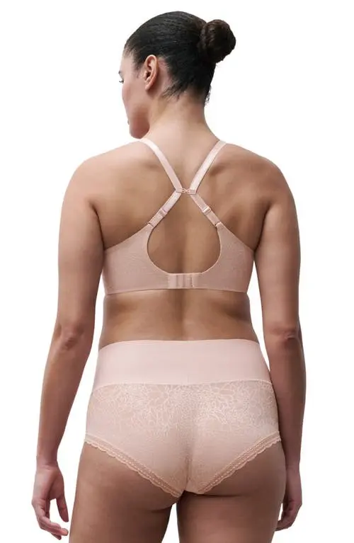 Chantelle Belle Underwire Sexy Solution Plunge Bra - Rose