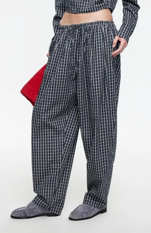 Lioness Plaid Drawstring Pants