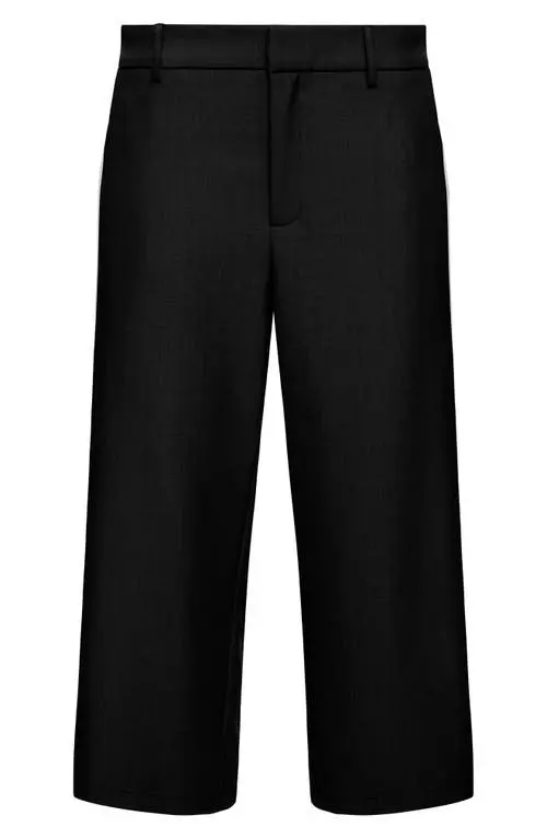 Lioness Genesis Cropped Wide-leg Pants With Side Stripes