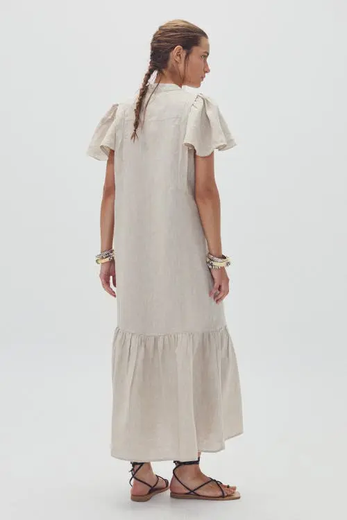 Lanhtropy Willow Linen Dress - Natural