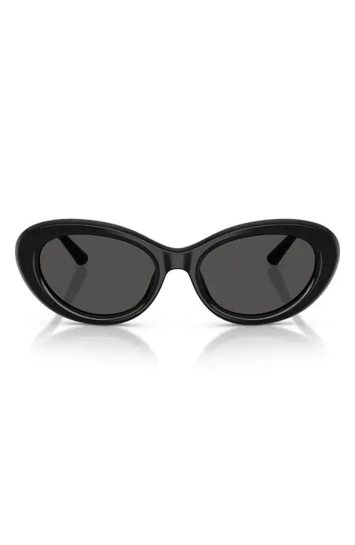 Dolce & Gabbana 54mm Oval Sunglasses - Black/dark Grey