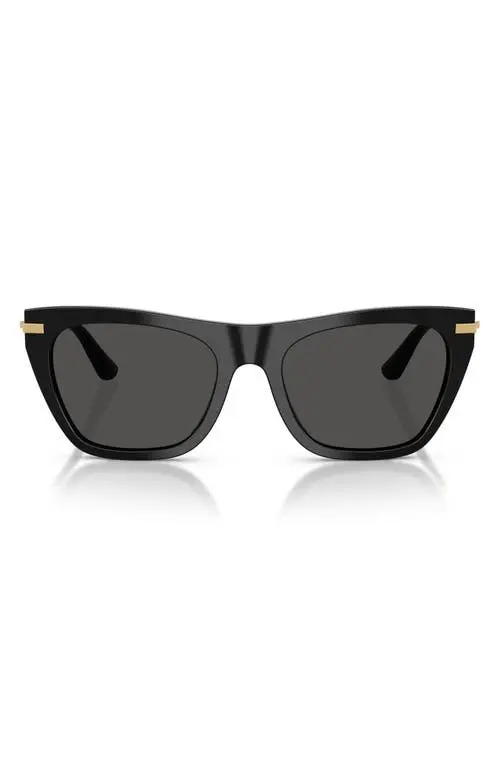 Dolce & Gabbana 55mm Square Sunglasses - Black/dark Grey
