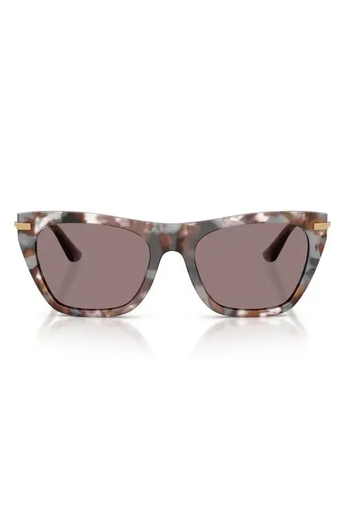 Dolce & Gabbana 55mm Square Sunglasses - Havana Grey/dark Purple