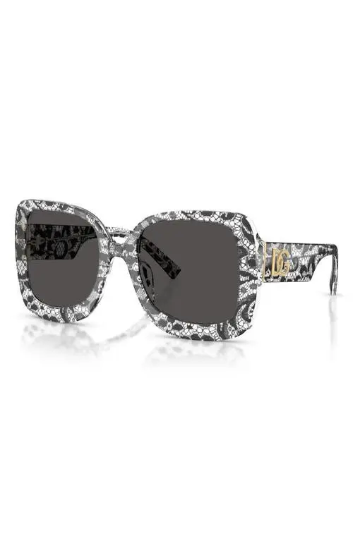 Dolce & Gabbana 55mm Square Full Rim Sunglasses