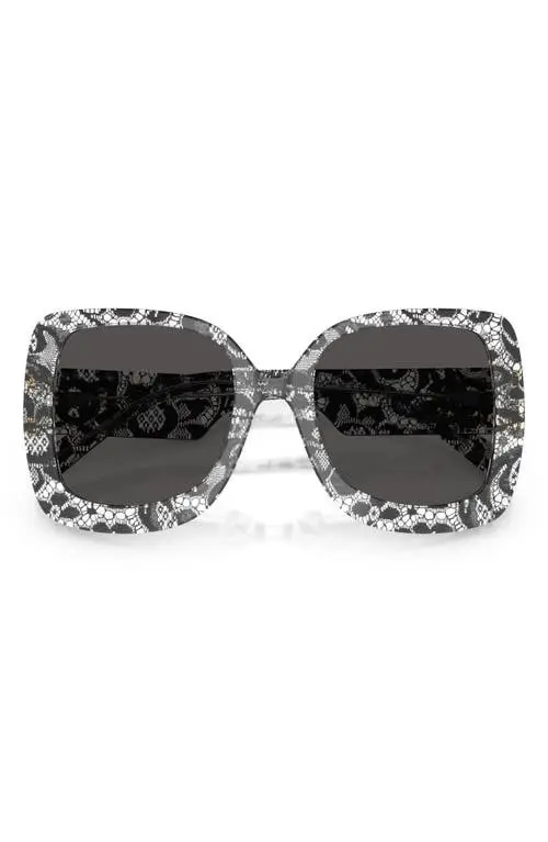Dolce & Gabbana 55mm Square Full Rim Sunglasses