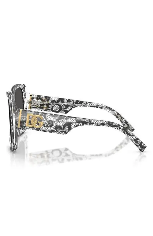 Dolce & Gabbana 55mm Square Full Rim Sunglasses