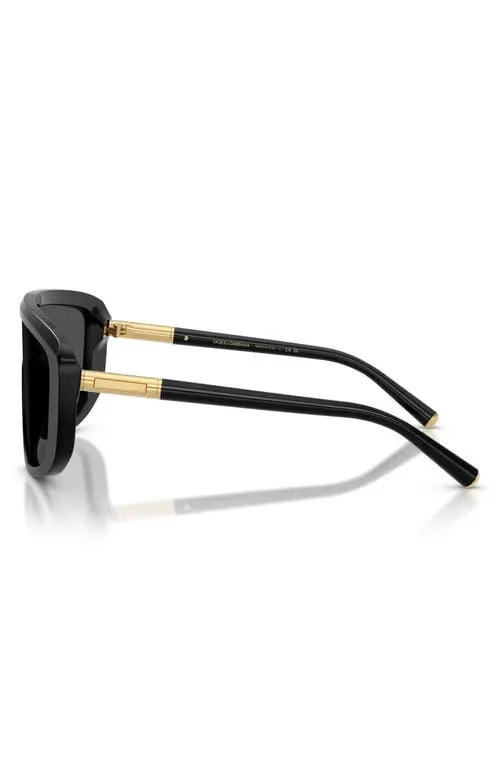 Dolce & Gabbana 128mm Rectangular Shield Sunglasses