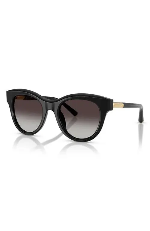 Dolce & Gabbana 52mm Phantos Sunglasses - Black/grey Gradient