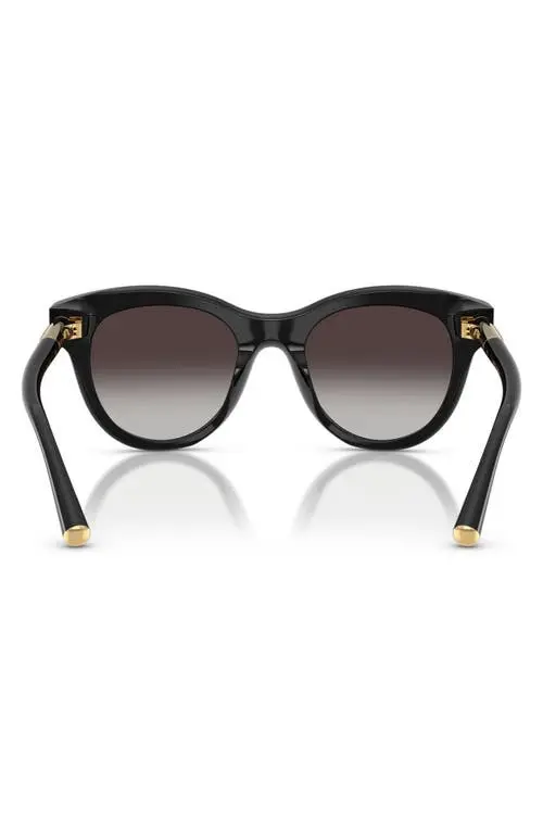 Dolce & Gabbana 52mm Phantos Sunglasses - Black/grey Gradient
